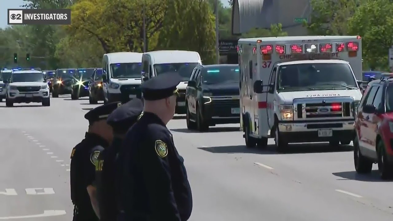 Solemn procession for Chicago Police Officer Areanah Preston - YouTube
