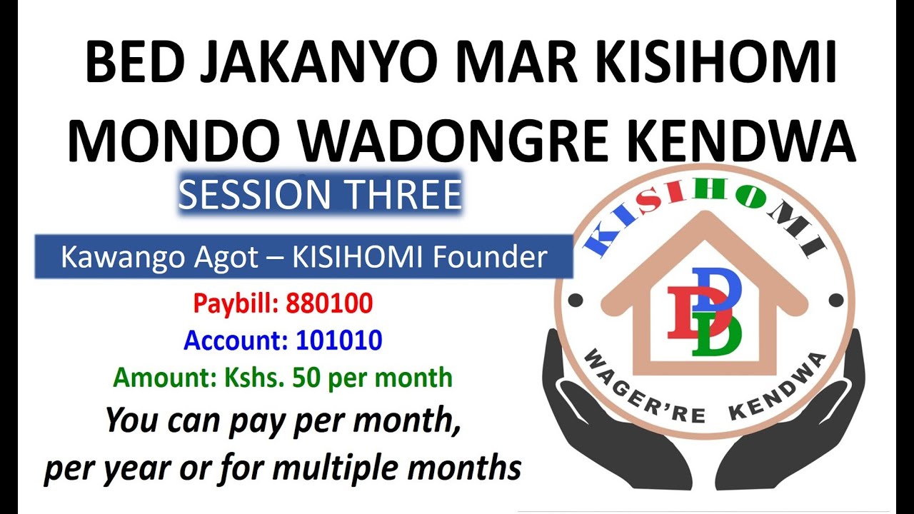 Kisihomi Session 3 - Kawango Agot en Ng'a (Founder KISIHOMI) - YouTube