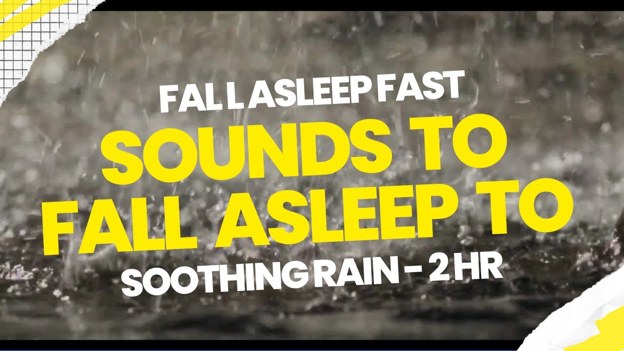 Sounds to fall asleep by - 2 hr rain on a puddle - #sleep #sleepfast ...