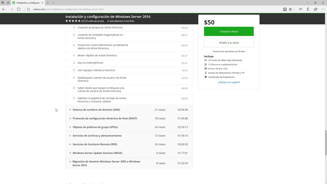 NUEVO! Curso de Instalación y configuración de Windows Server 2016 en ...