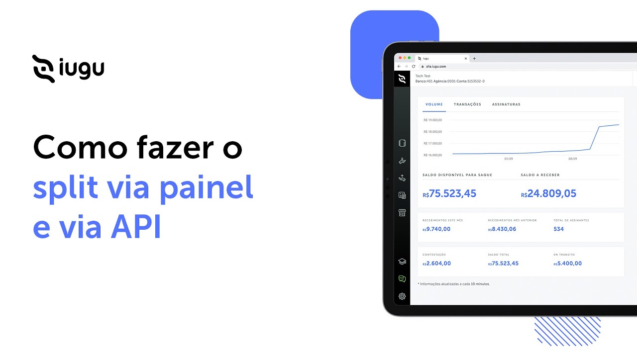 Como fazer o split via painel e via API? - YouTube