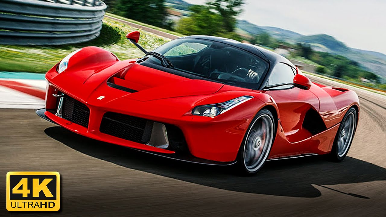 CRIMSON BEAUTY - A Ferrari LaFerrari Edit [4K AI Remastered] - YouTube