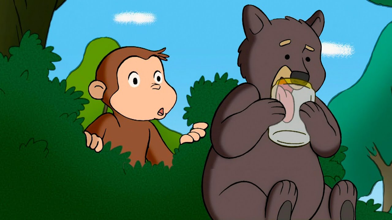 George Meets A Bear 🐻🐵 Curious George 🐵 Animal Friends - YouTube