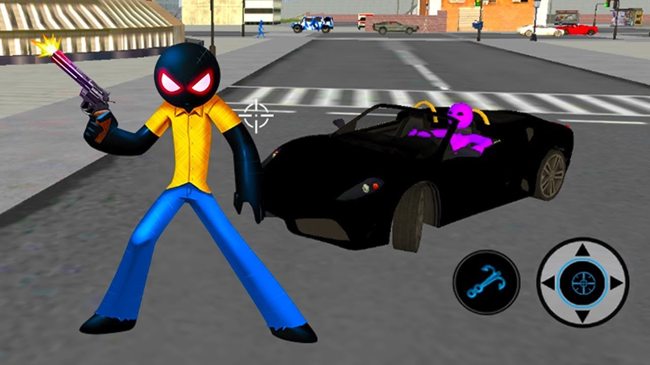 StickMan Rope Hero Vegas Mafia Fight To Survive - Android Gameplay ...
