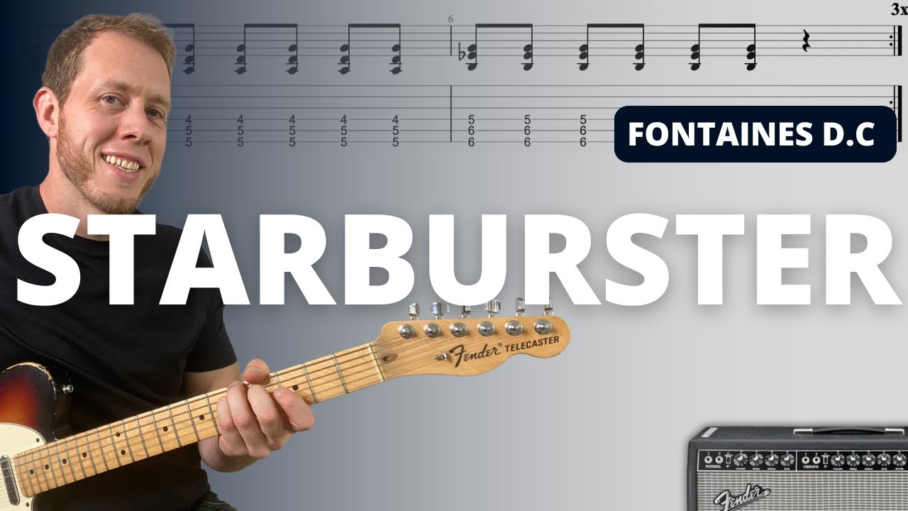 Starburster - Fontaines D.C. - Guitar Tutorial - YouTube
