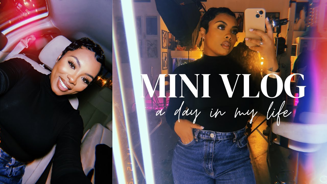 MINI VLOG: I was a model for a day! Hair + Makeup + Photoshoot - YouTube