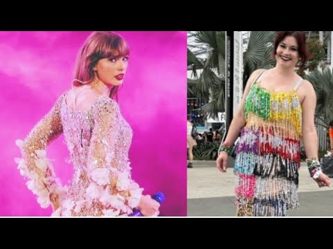 Swiftie wears Hundred Bracelet Costume at Eras Tour 💗 - YouTube