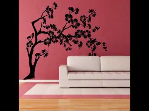 wall sticker painting templates sticker-stencil.co.uk - YouTube