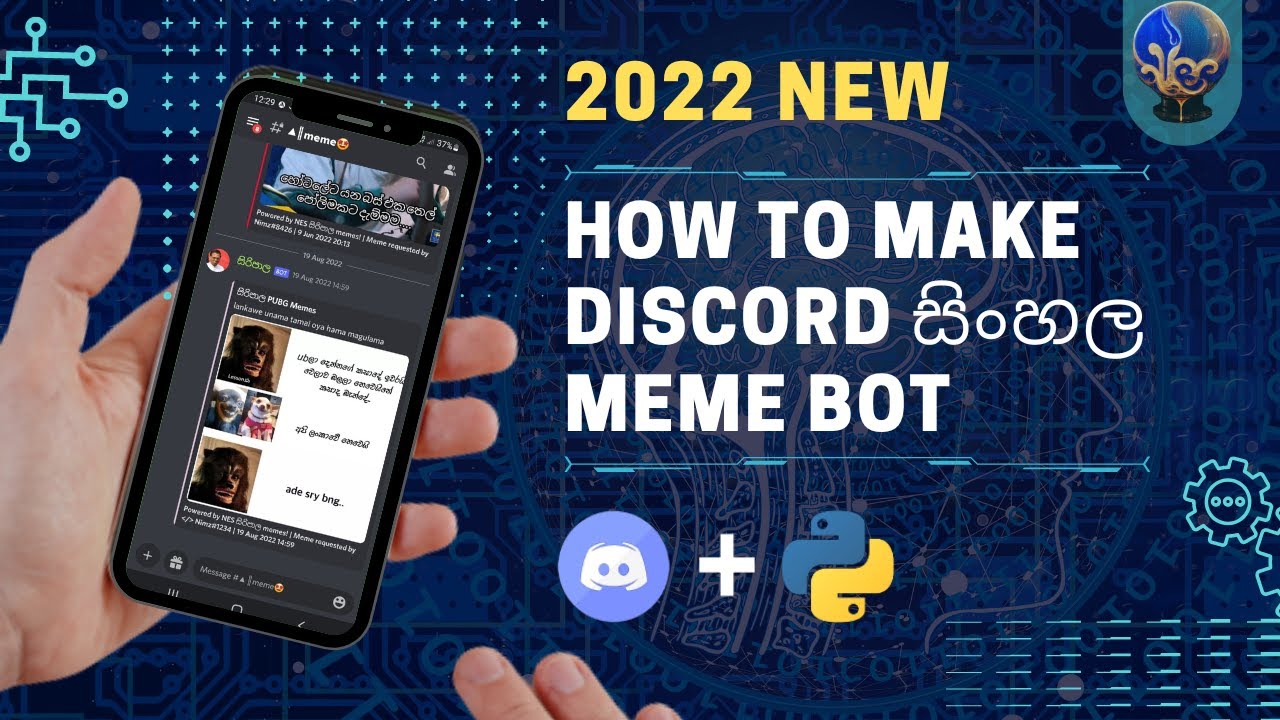New How To Make A Discord Meme Bot With Python Sinhala Youtube