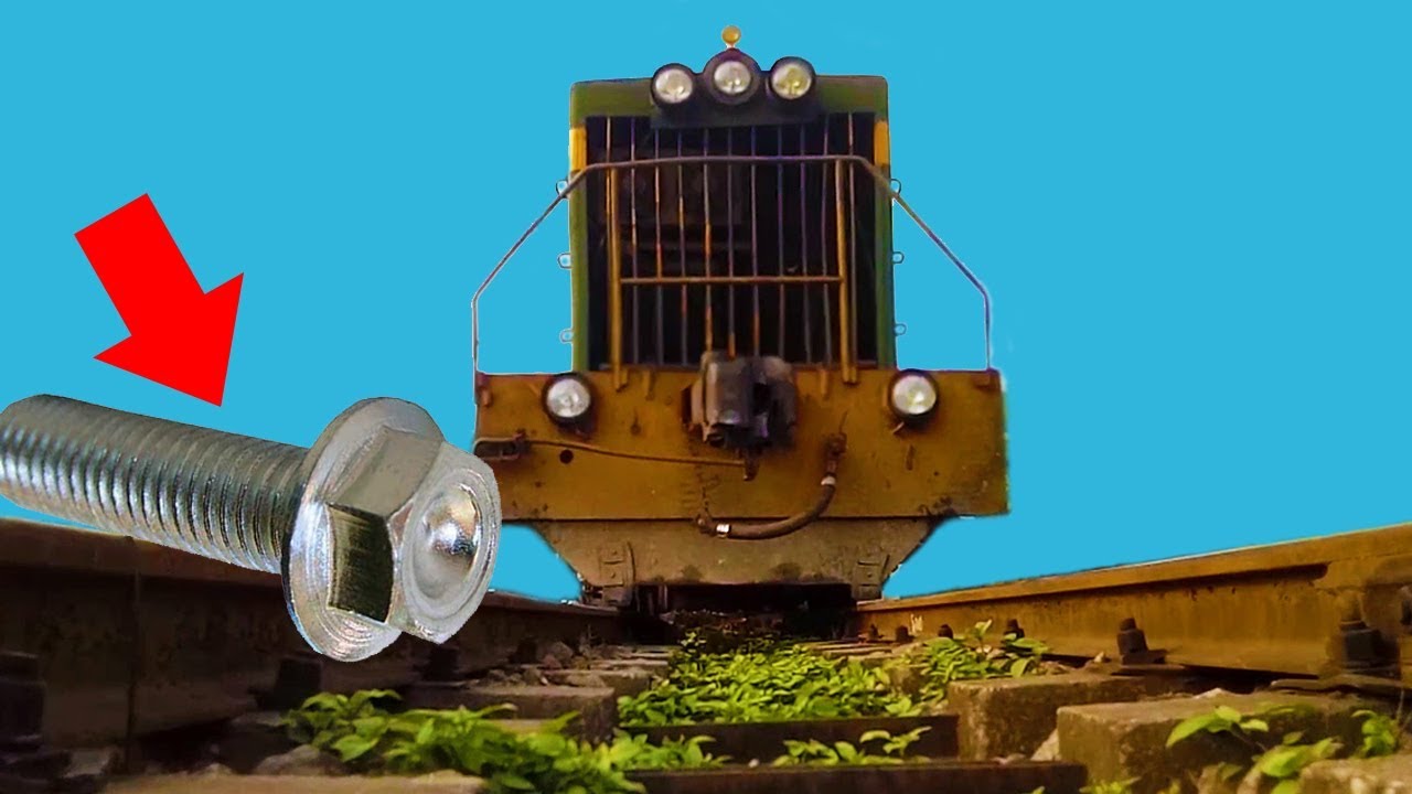 EXPERIMENT: Train VS Bolts - YouTube