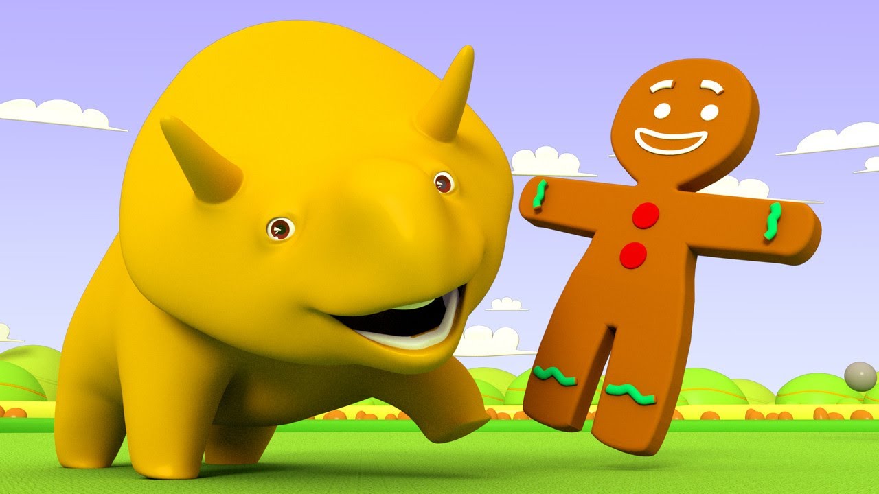 Learn Numbers - The Gingerbread Men - Learn with Dino the Dinosaur ...