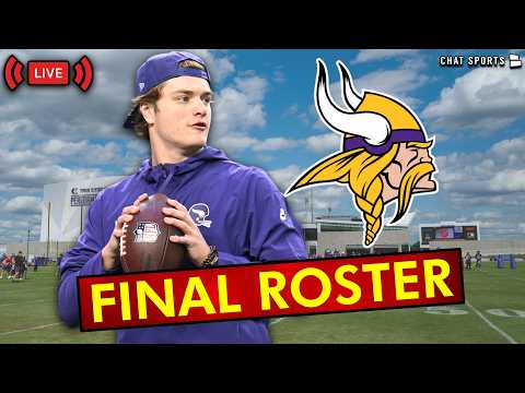 🚨Vikings 53-Man Roster REVEAL, Full Vikings Cuts Tracker + J.J. McCarthy Trade Watch | NFL News