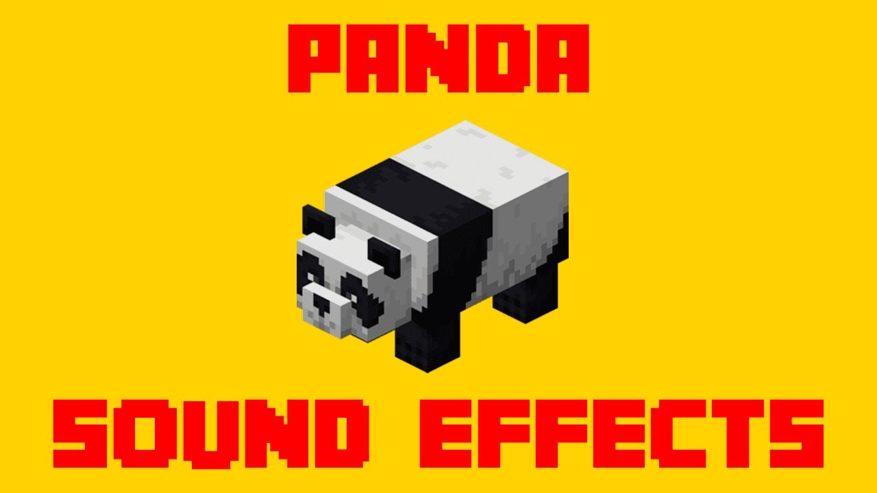 Minecraft Panda Sound Effects! - All Panda SFX For Editing! - YouTube