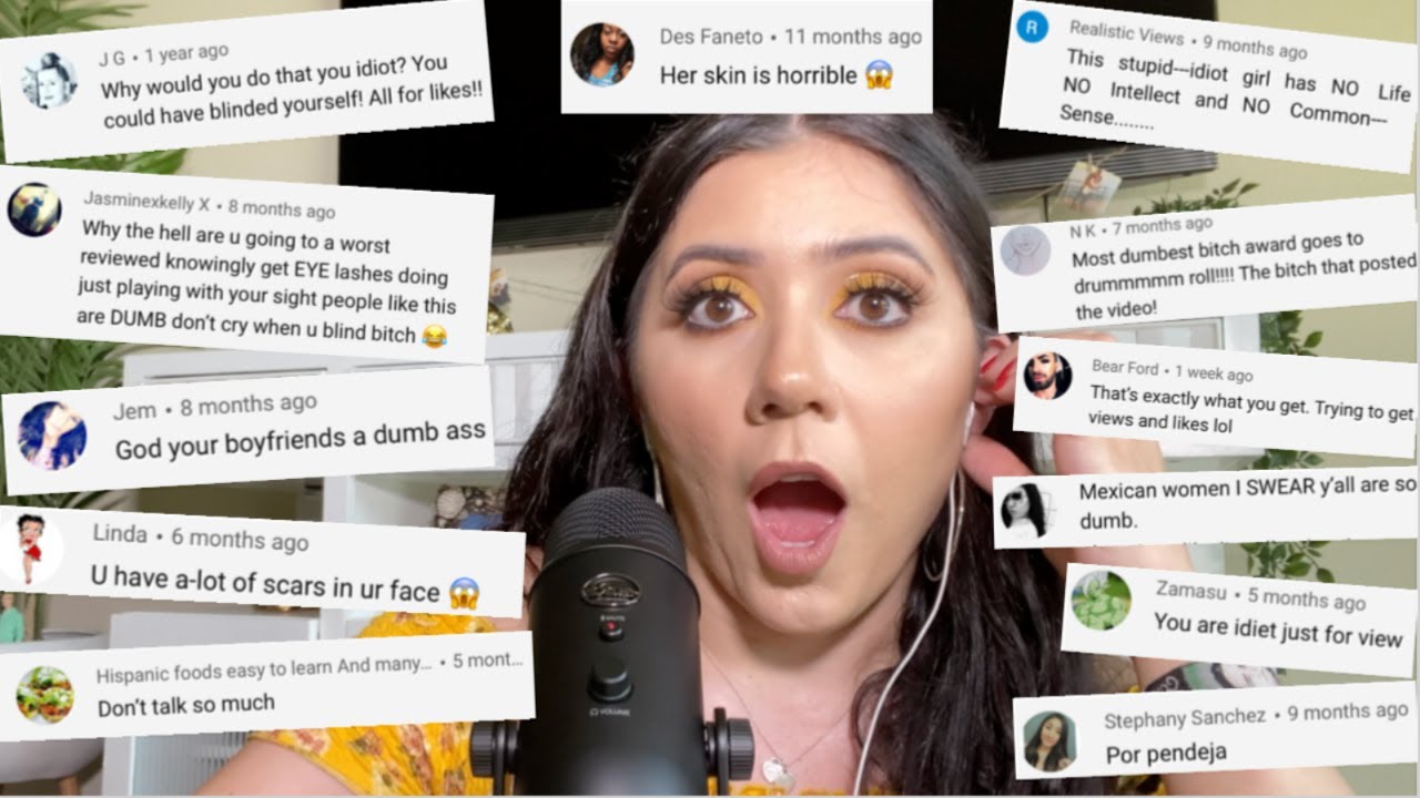 ASMR: Reading Hate Comments from my most VIRAL VIDEO - YouTube