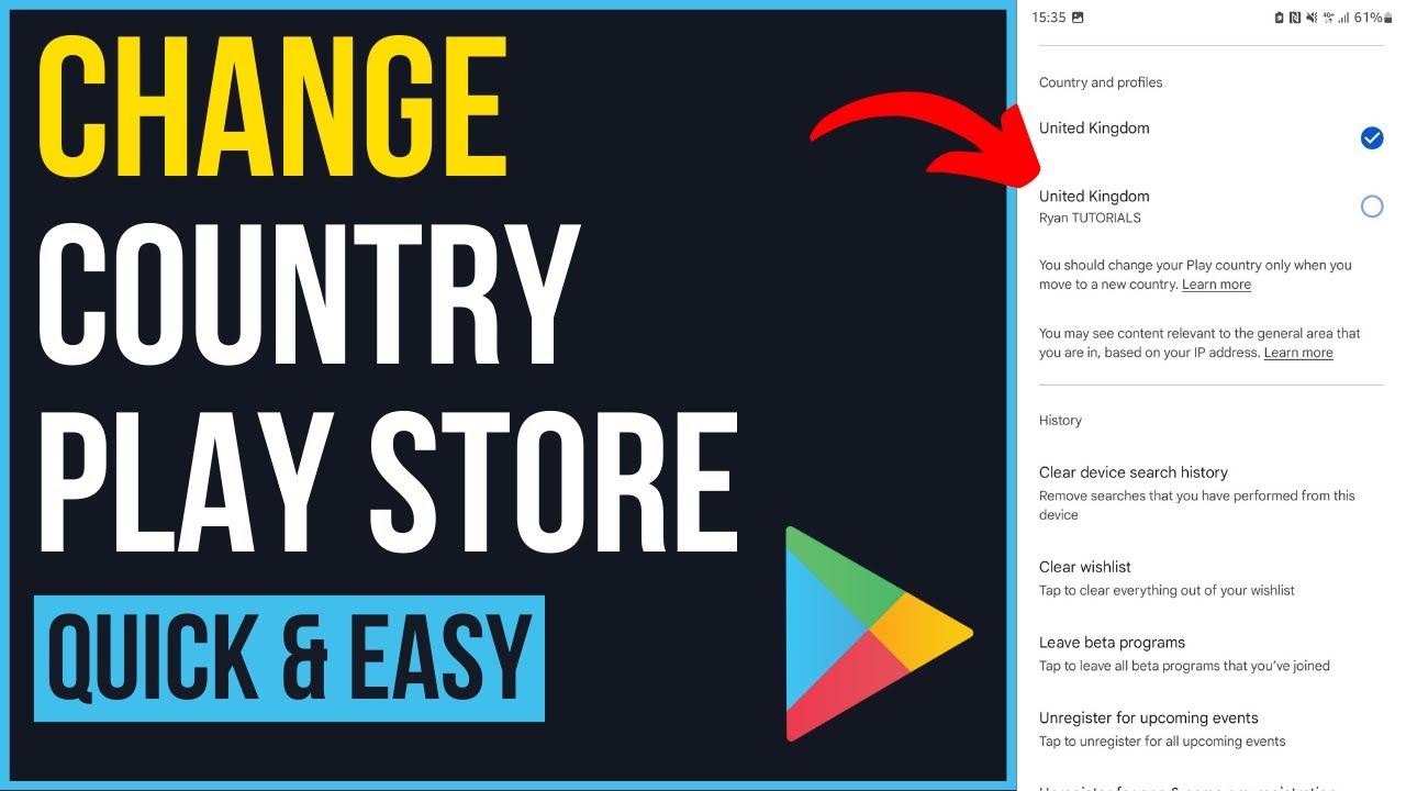 How to Change Your Country on Google Play Store - YouTube