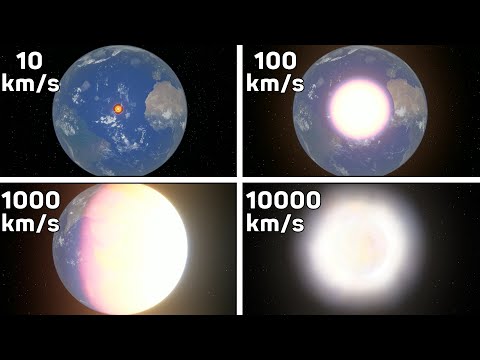 What Damage will an ☄Asteroid Cause to 🌍Earth if it COLLIDES at Different Speeds? | Universe Sandbox