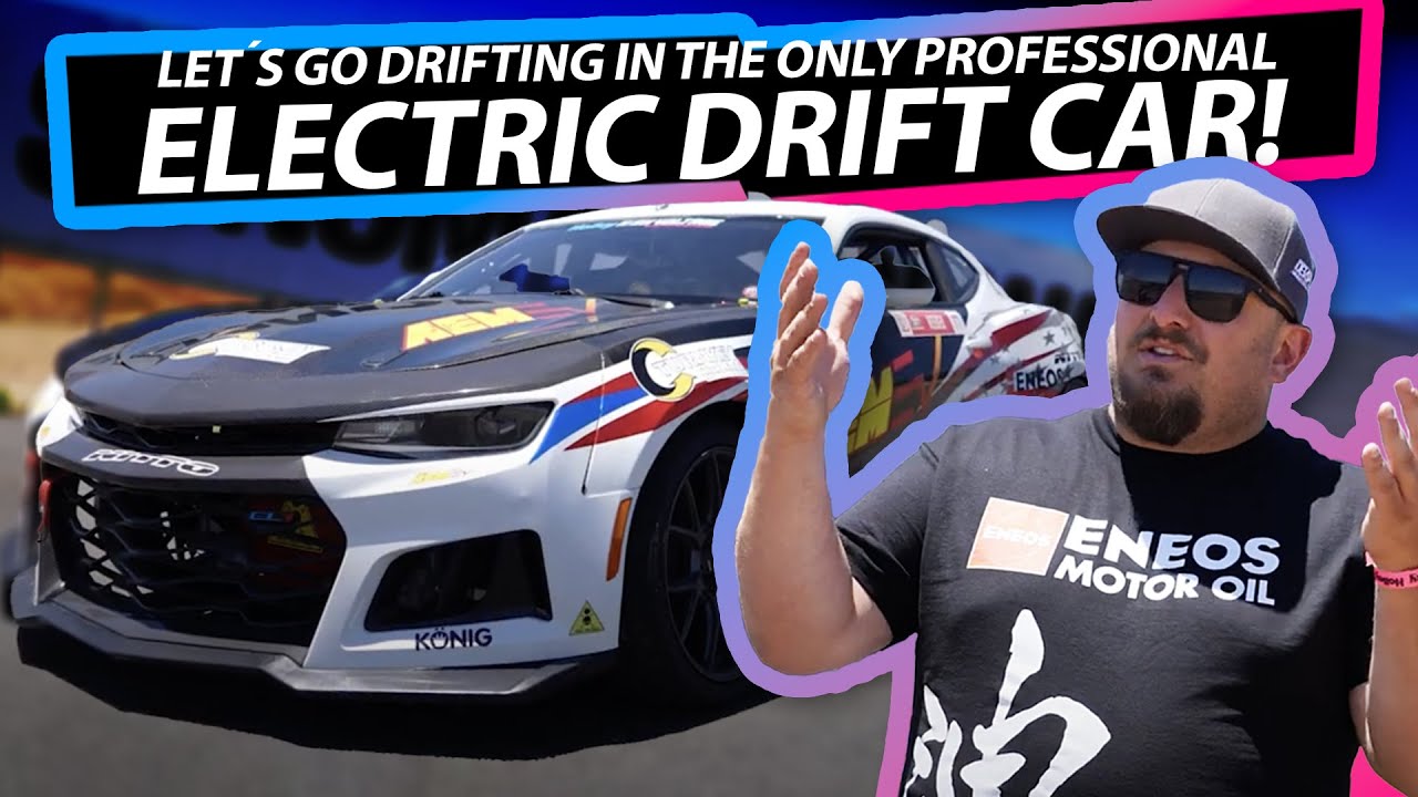 Faruk tests electric Chevy Camaro drift car at Holley High Voltage ...