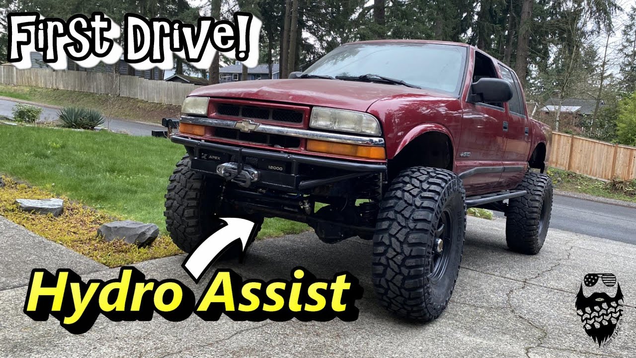 Hydro Assist, Custom steering and first drive of the Solid axle swapped ...