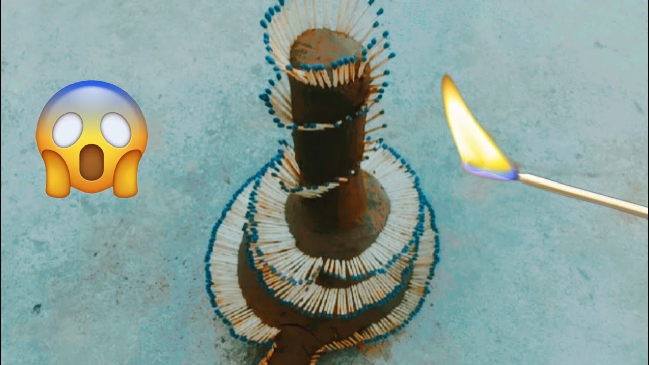 matche sticks experiment || volcano eruption || matches || science ...