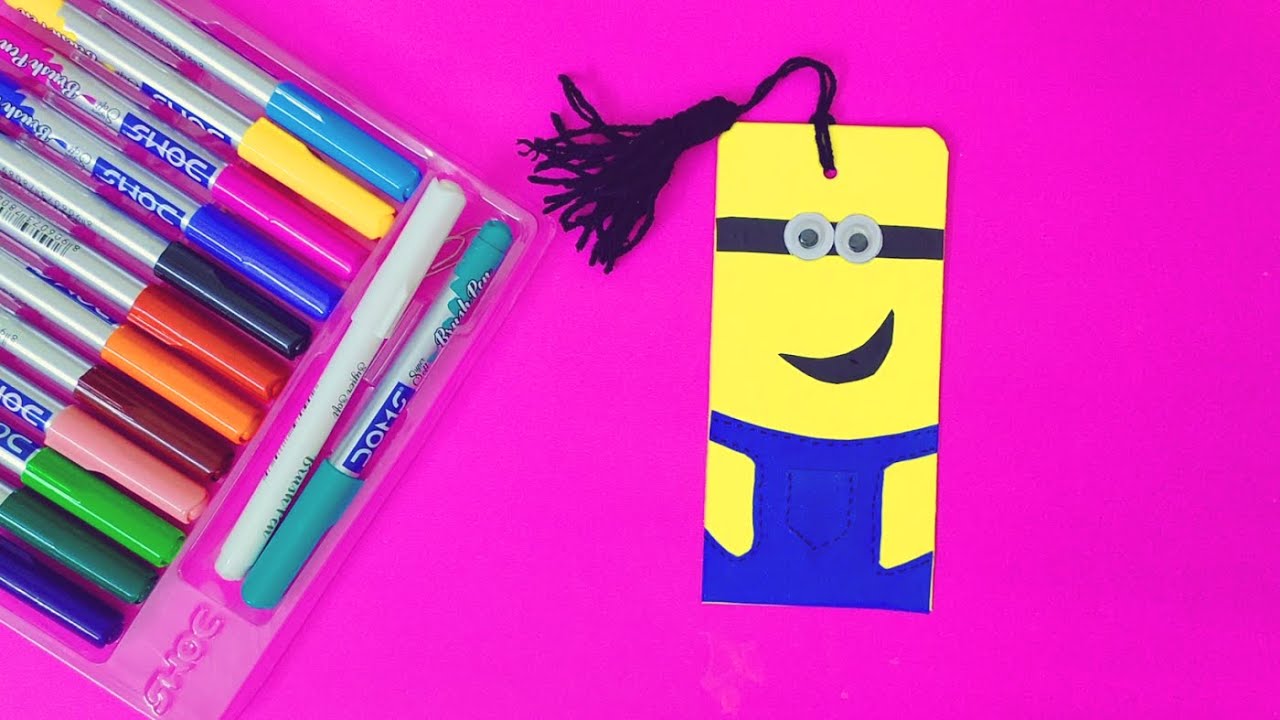 Amazing Bookmark Ideas | Diy Bookmark Making Ideas|Minions Bookmark ...