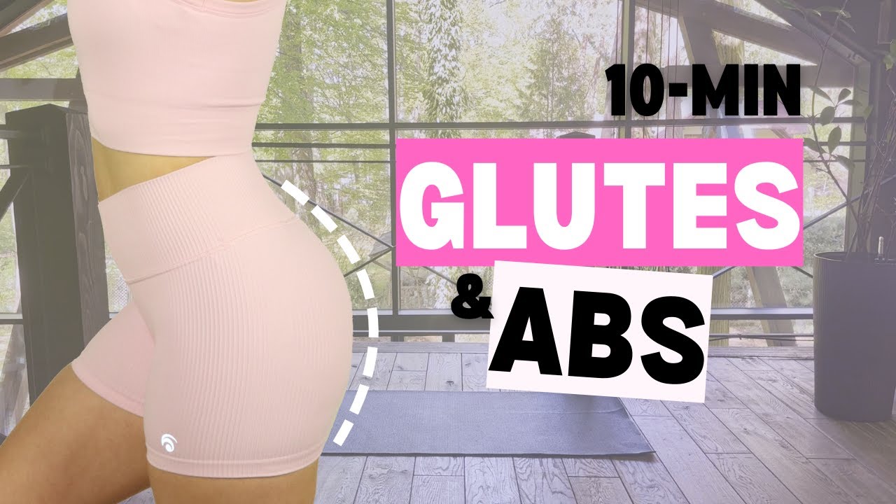 10-Min Glutes & Abs Workout — All Floor-Based, No Equipment 🍑🔥 - YouTube
