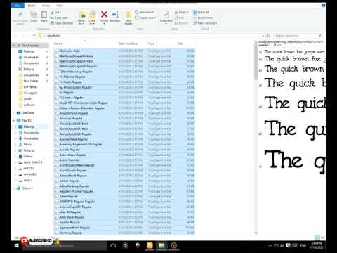 How to add fonts in pc || Save fonts in pc install - YouTube