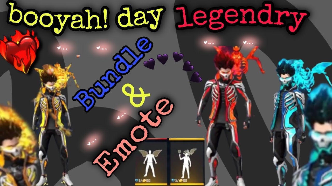 Booyah Day upcoming legendary bundle..and emote and more items....🤩🤩 ...