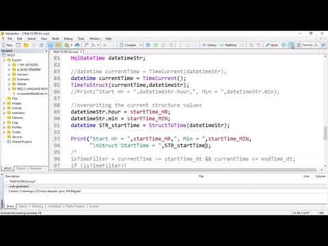 🔴🤑💯How To Create TIME FILTER EA/BOT In MQL5 [PART 297] (Official LESSON ...