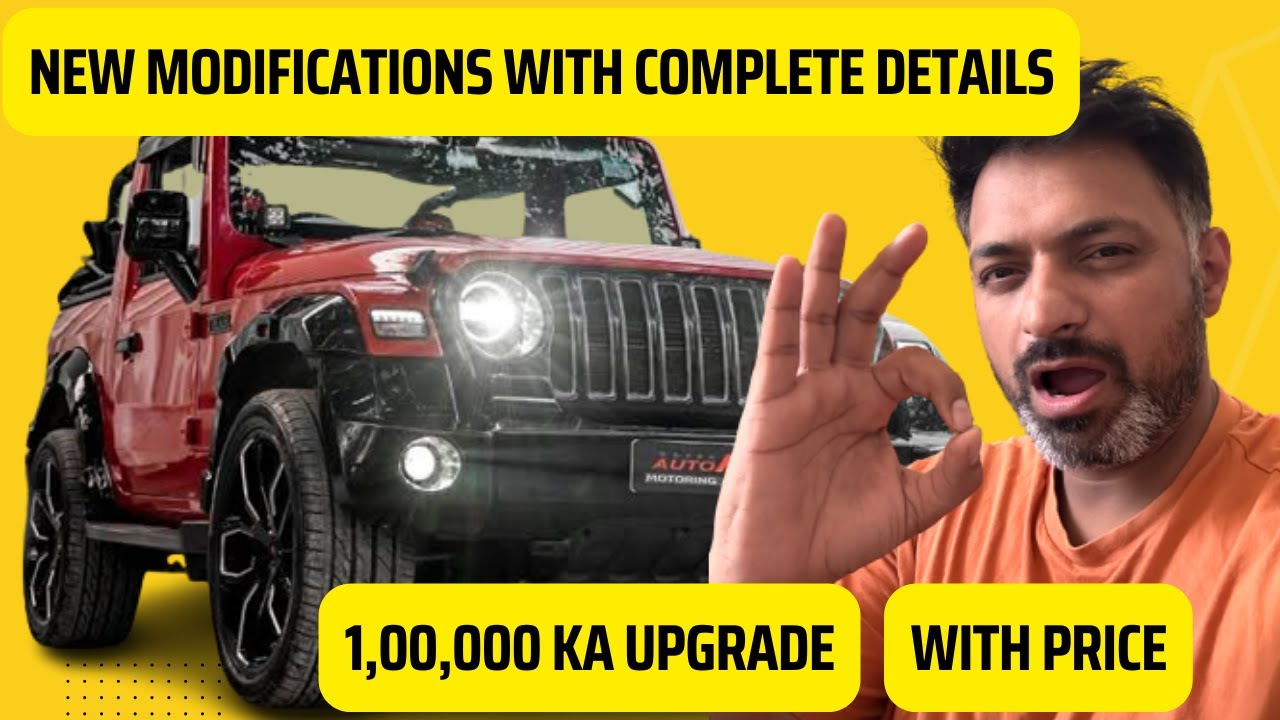 Thar New Modifications | 1 Lakh ka Upgrade? - YouTube