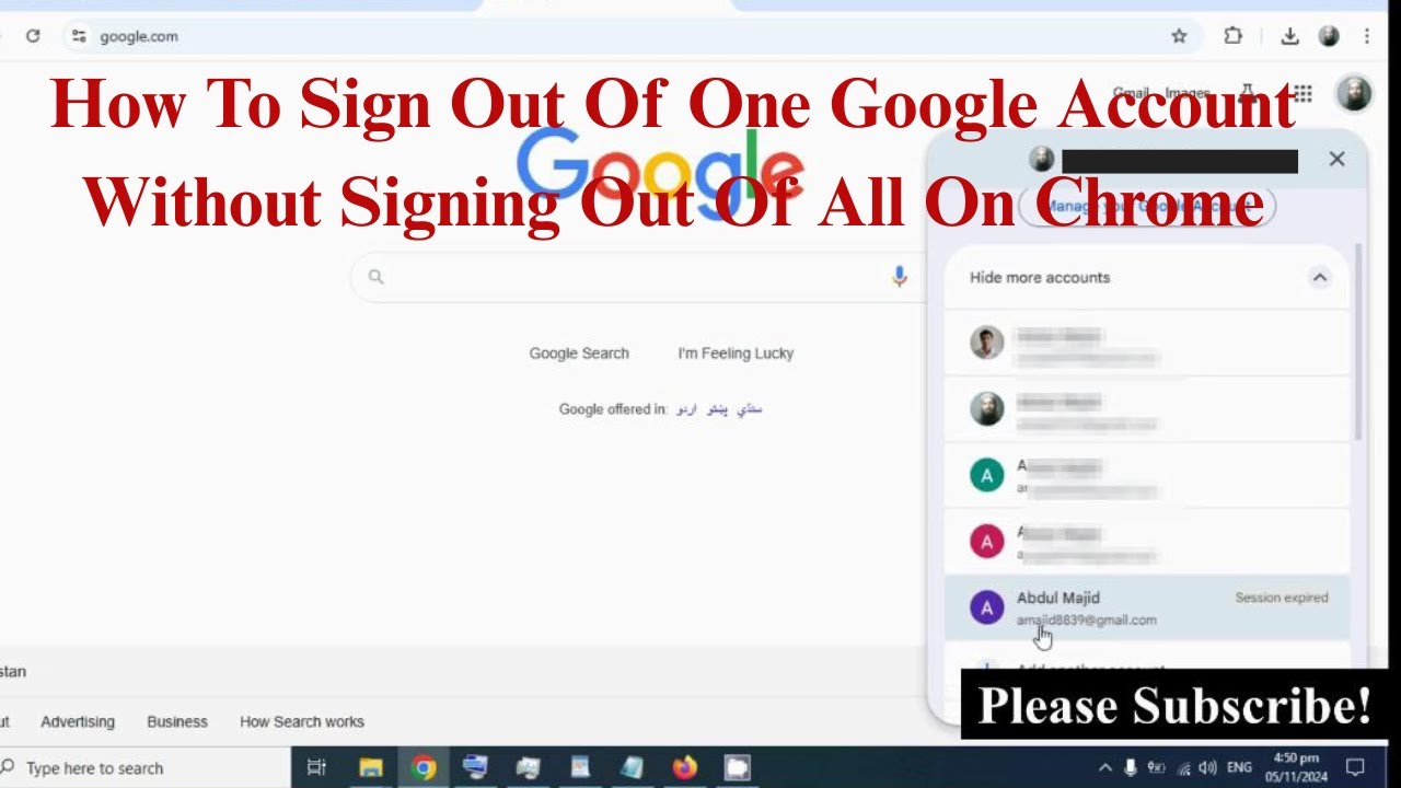 How To Sign Out Of One Google Account Without Signing Out Of All On ...