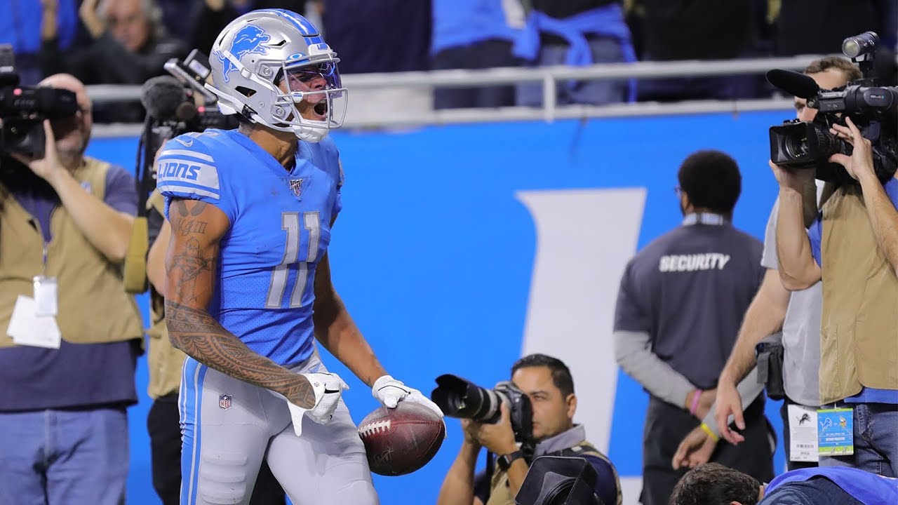 #MINvsDET: Marvin Jones Jr FOUR touchdown catches - YouTube