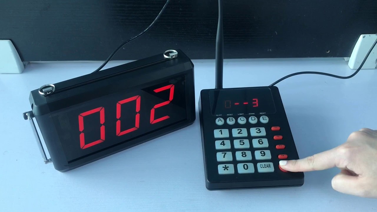 compelete manual queue management system K-999+K-302 - YouTube