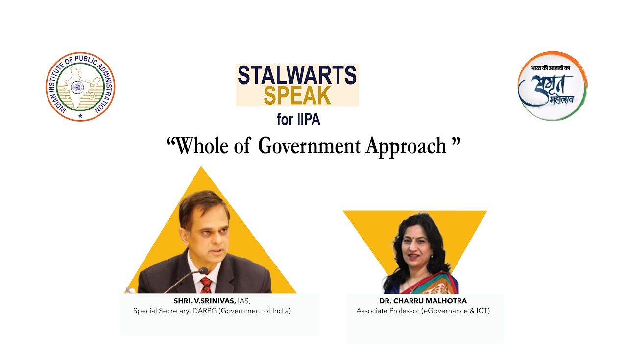 Whole-of-Government Approach - In conversation with V Srinivas, IAS l ...