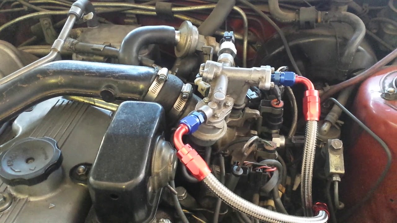 Testing mookeeh mk1 starion fuel line kit - YouTube