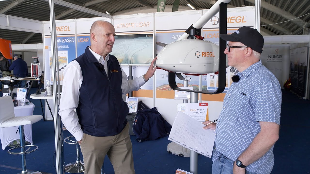 The Flying Reporter interview with RIEGL @ AeroExpo UK 2023 - YouTube