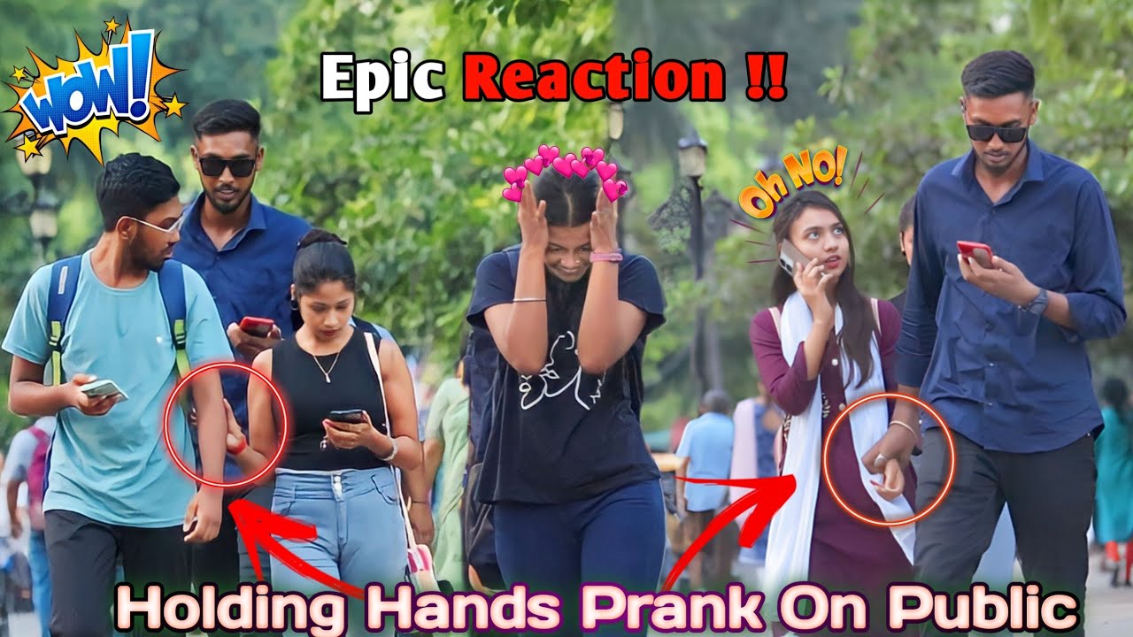Holding Hands Prank On Strangers😂|| Epic Reaction🤣|| Prank Gone Wrong ...
