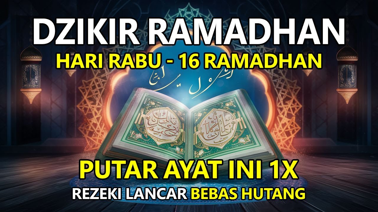ZIKIR RABU PAGI 16 RAMADHAN - PUTAR DZIKIR INI 1X SAJA ‼️ INSYAALLAH ...