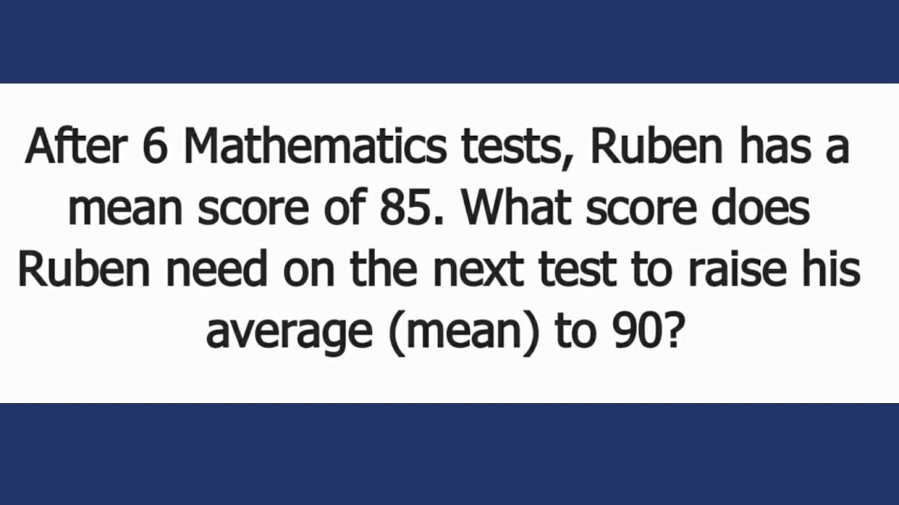 AVERAGE MEAN SCORE [Mathematics in Modern World College Module] - YouTube