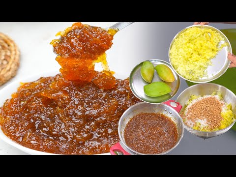 आम का मुरब्बा या मीठी चटनी जिसे साल भर स्टोर करे | Aam ka chunda recipe | Raw Mango |KabitasKitchen