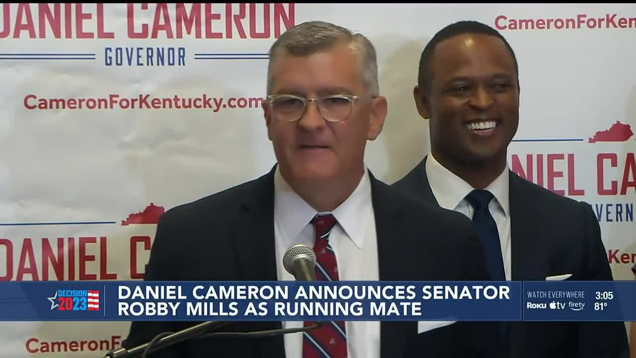 Attorney General Daniel Cameron announces Senator Robby Mills as ...
