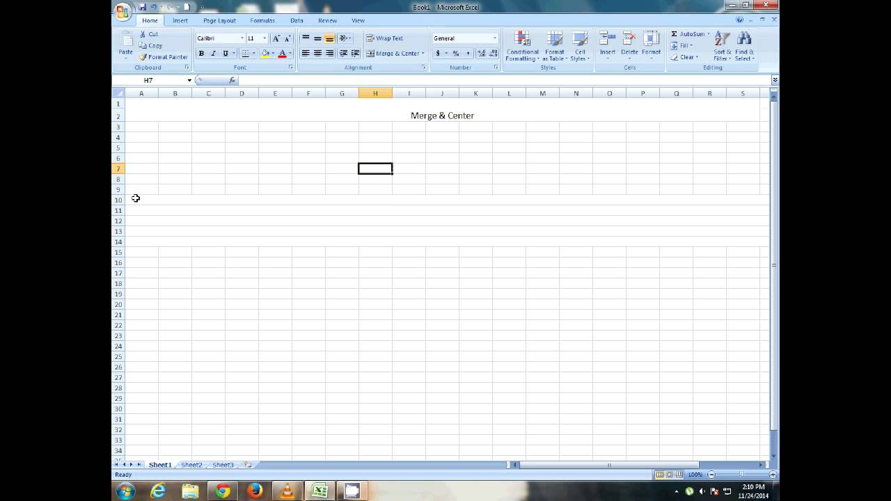 How to use merge and center in excel - igptu