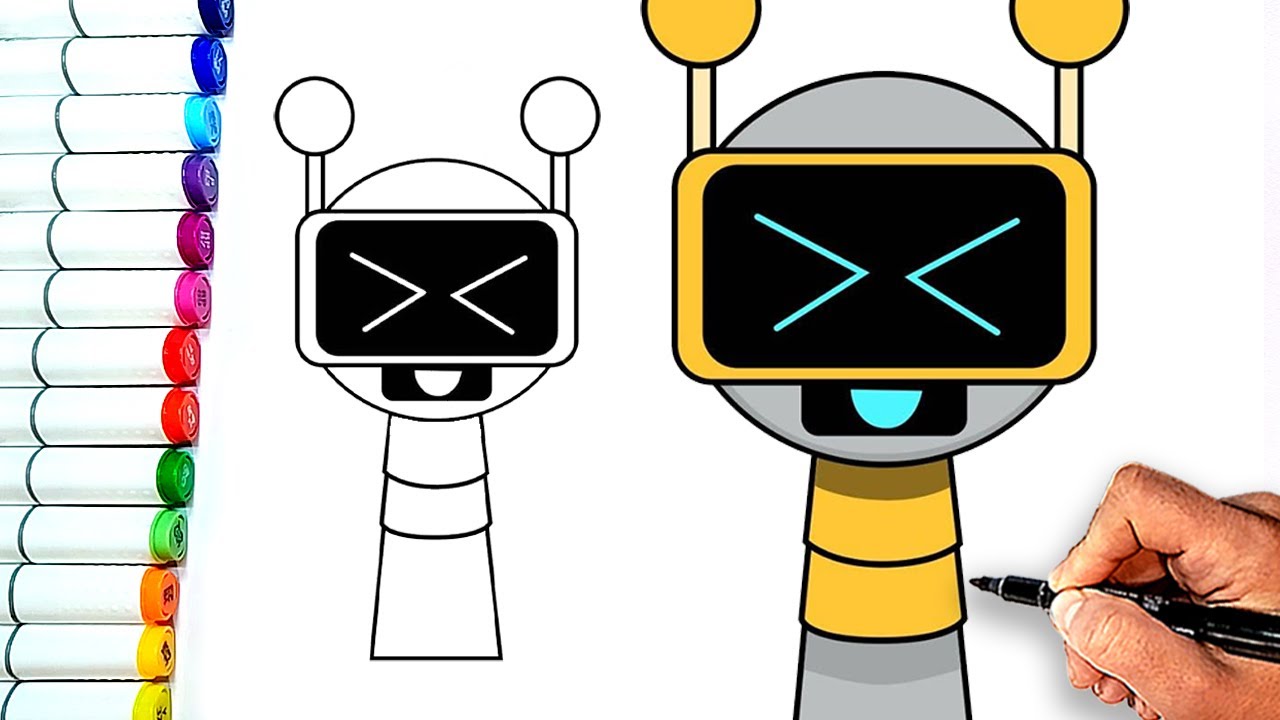 How To Draw Fun Bot | Incredibox Sprunki - YouTube