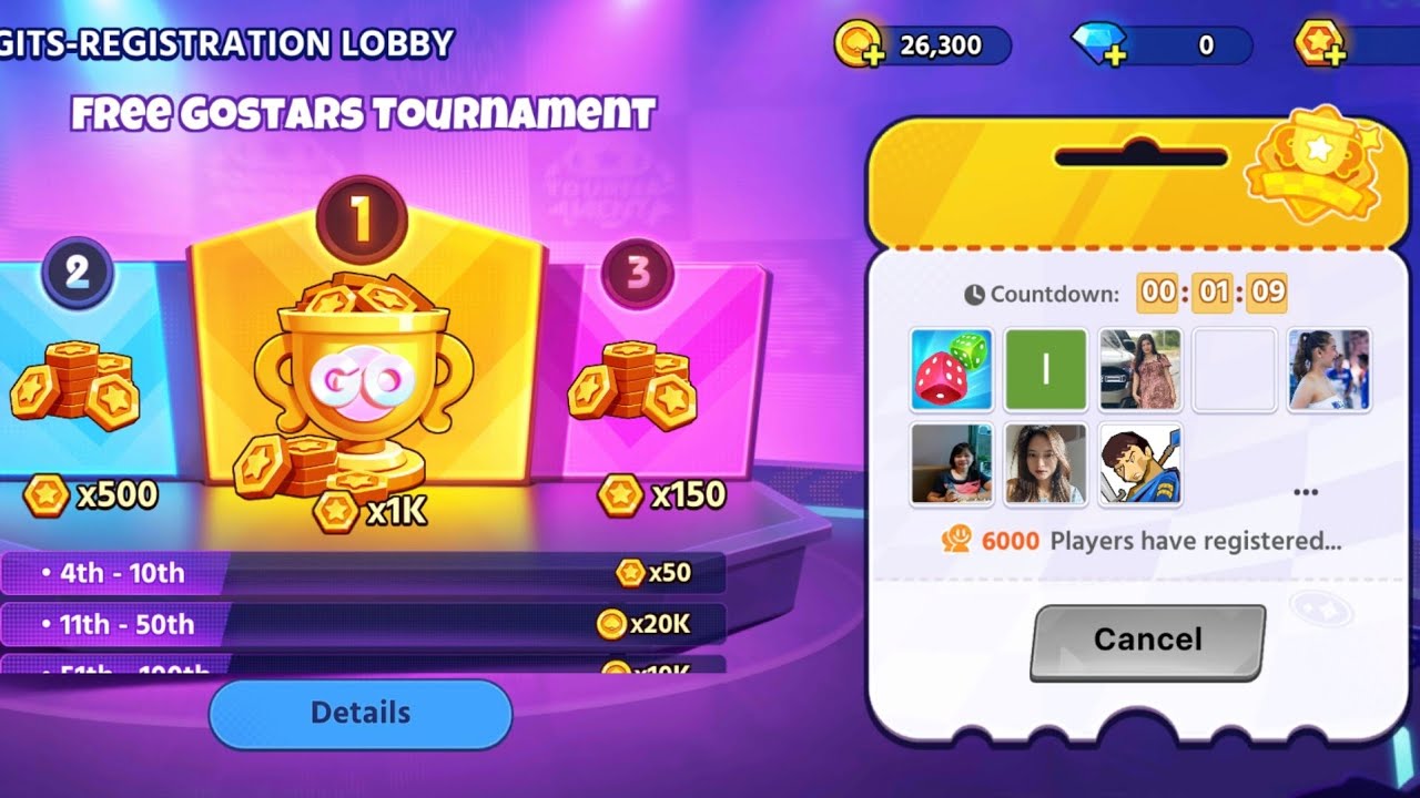 Go stars Tournament ♥️♦️♠️♣️ - YouTube