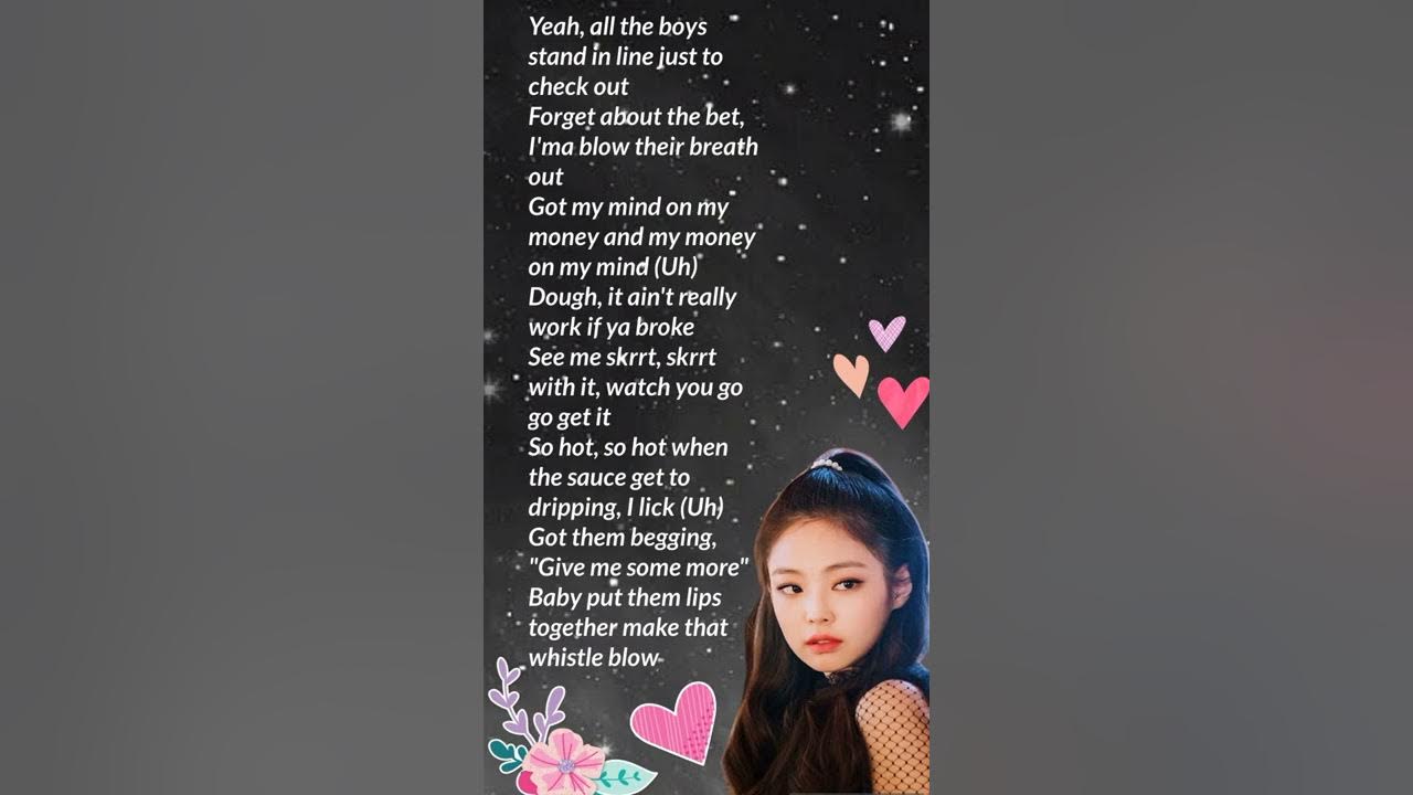 Kim Jennie Whistle English Rap Lyrics Blackpink Youtube