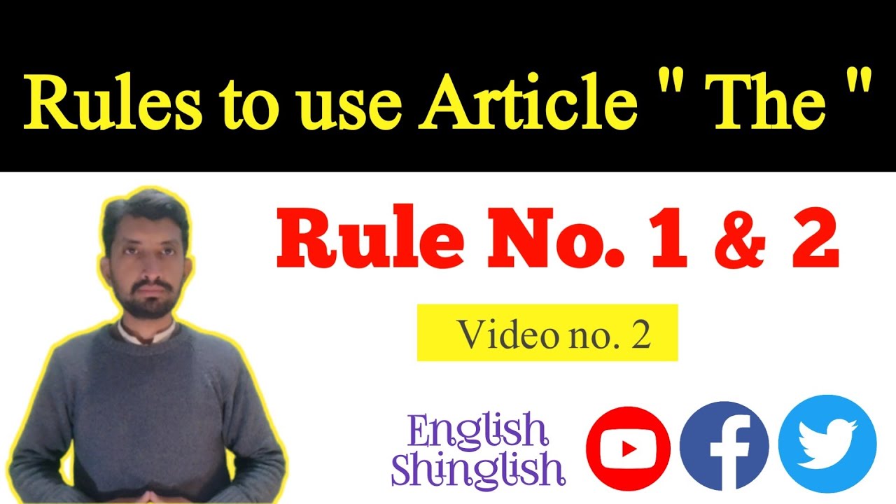 Rules To Use Article The Rule 1 2 English Grammar English Rules To Use Article The Rule 1 2 English Grammar English