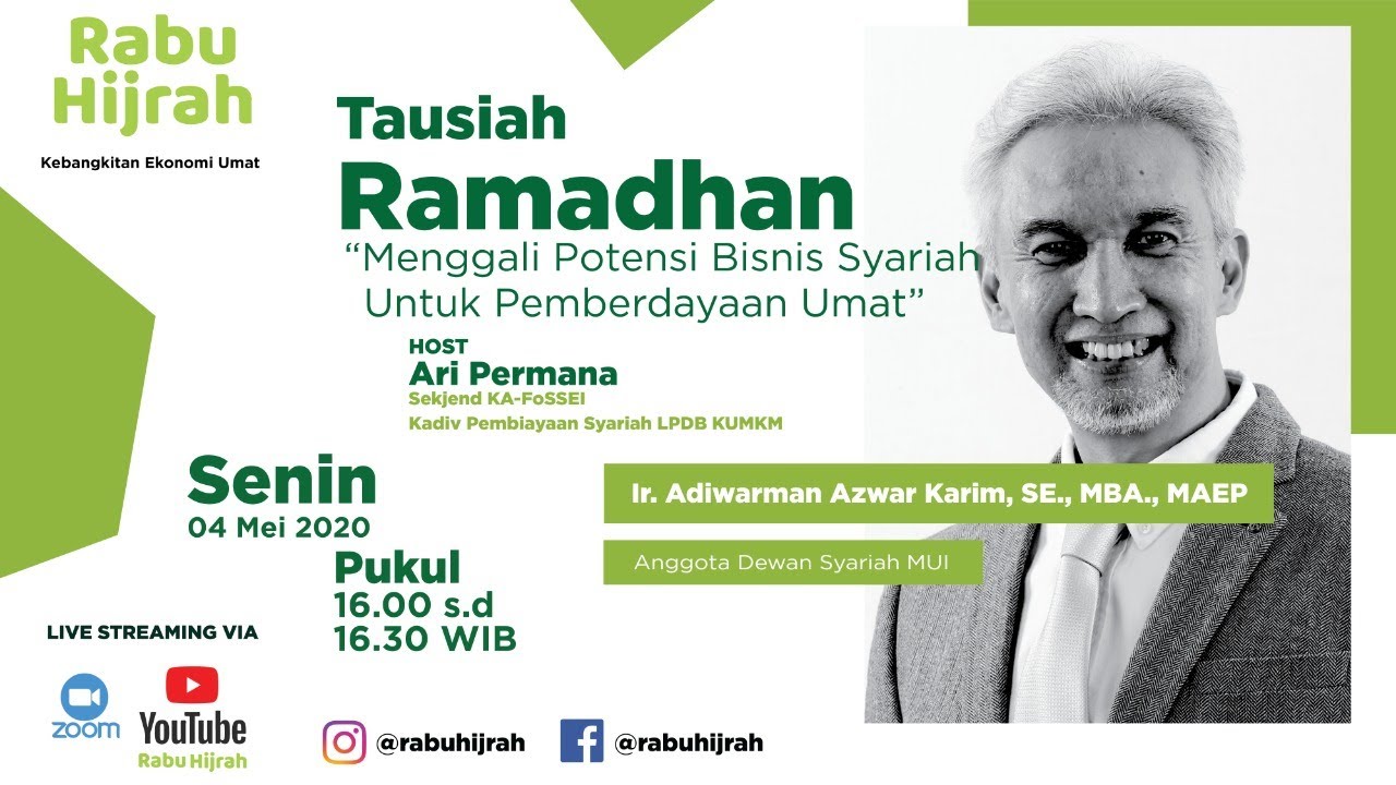 Menggali Potensi Bisnis Syariah Untuk Pemberdayaan Umat Bersama Ustadz ...