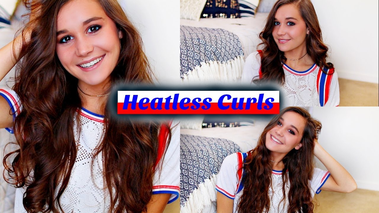 3 Quick and Easy Heatless Curls - YouTube