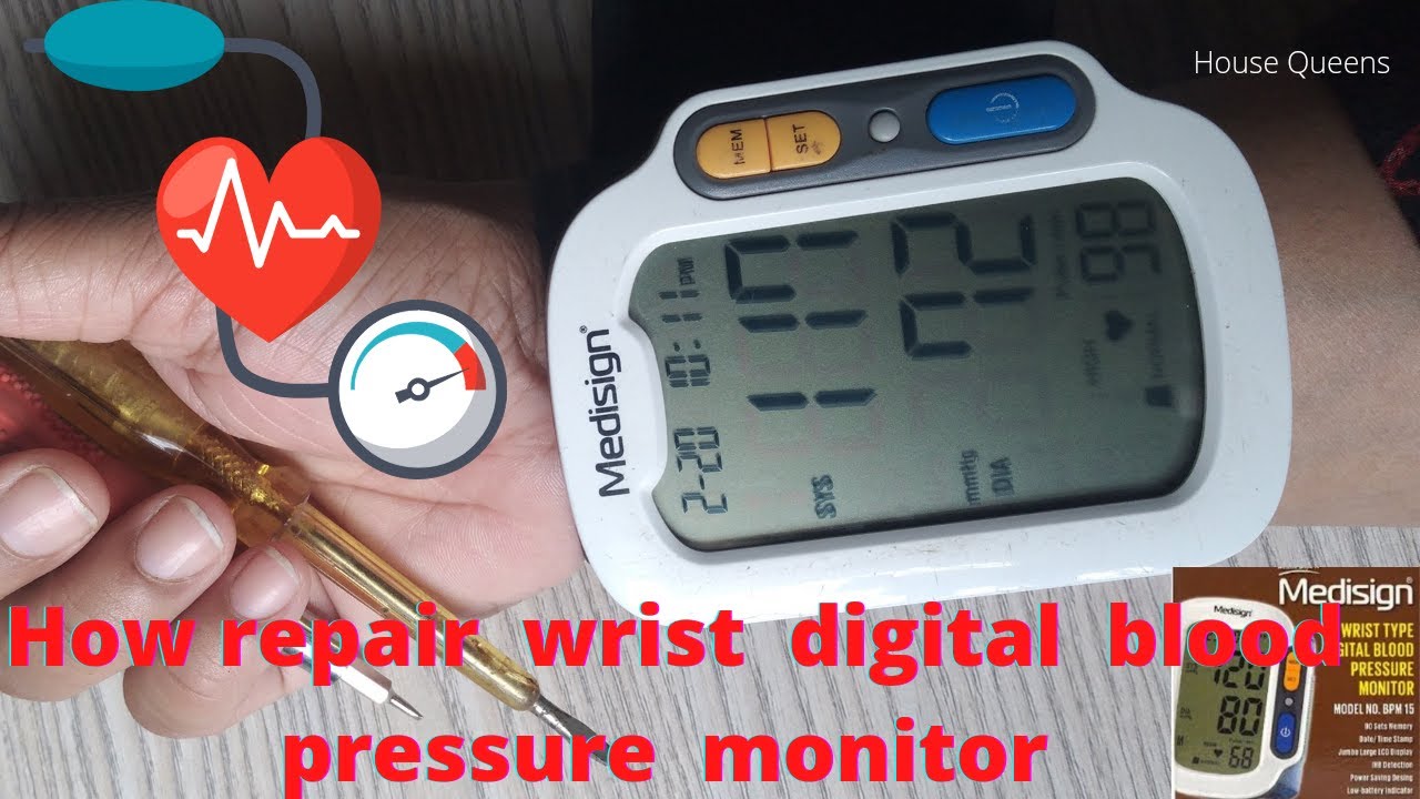 How to repair digital wrist blood pressure monitor ||BP machine not ...