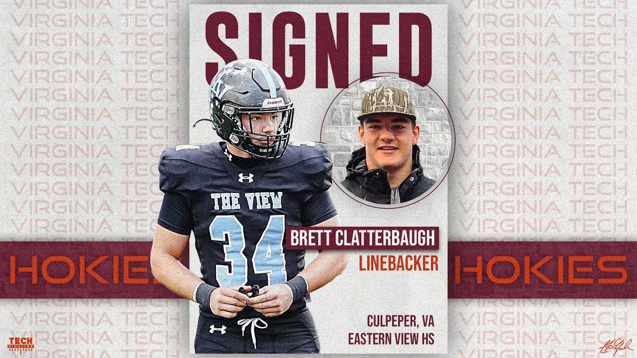 Brett Clatterbaugh Signs With Virginia Tech - YouTube