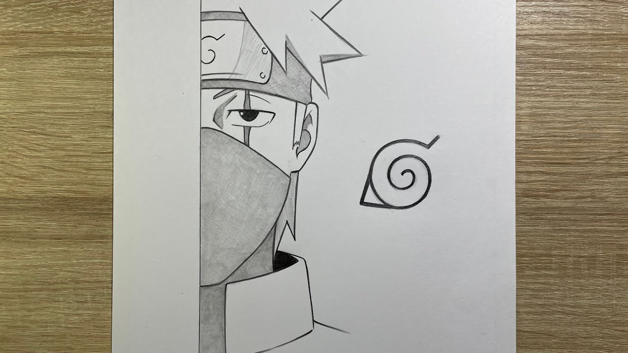 Comment Dessiner Kakashi Hatake de Naruto | Tutoriel Dessin Facile ...